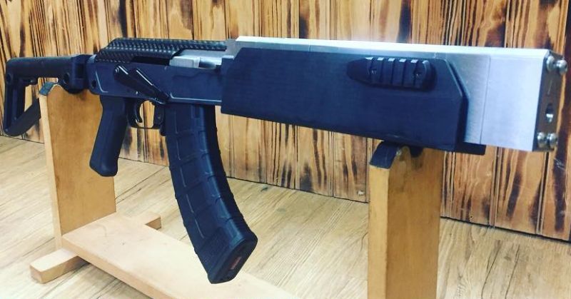 AK with integrated silencer - AKSV Velociraptor | SPARTANAT