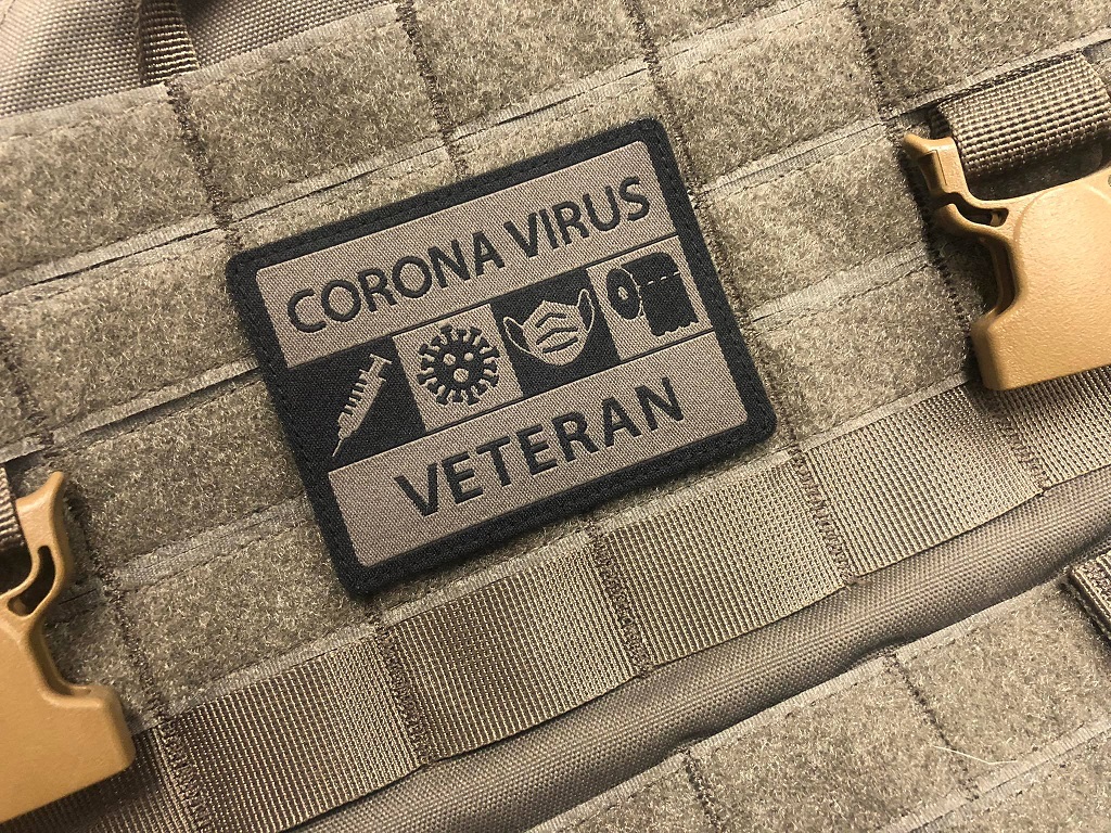 Neu im SPARTANAT Shop: Steingrauer Corona Veteran Patch - SPARTANAT